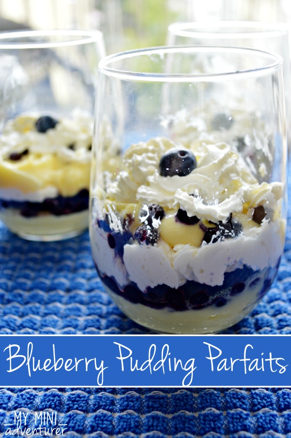 Blueberry Pudding Parfaits - My Mini Adventurer